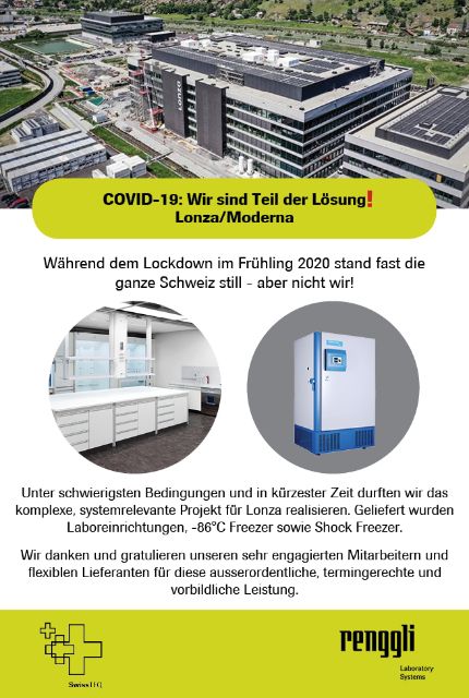 Lonza Visp - Labor-Systeme von Renggli AG